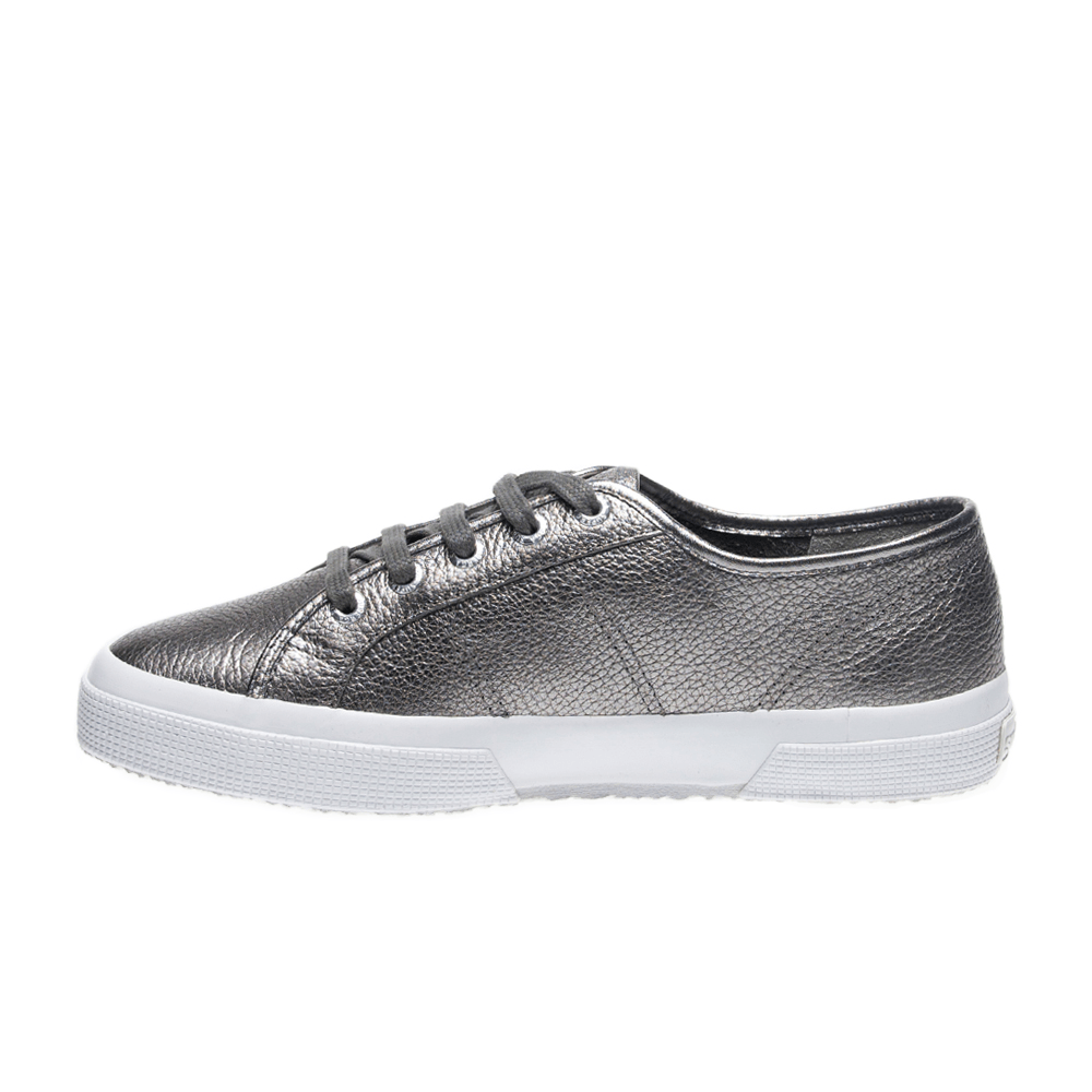 Tênis Superga 2750 Leather Metallic Silver - Espaco Tenis