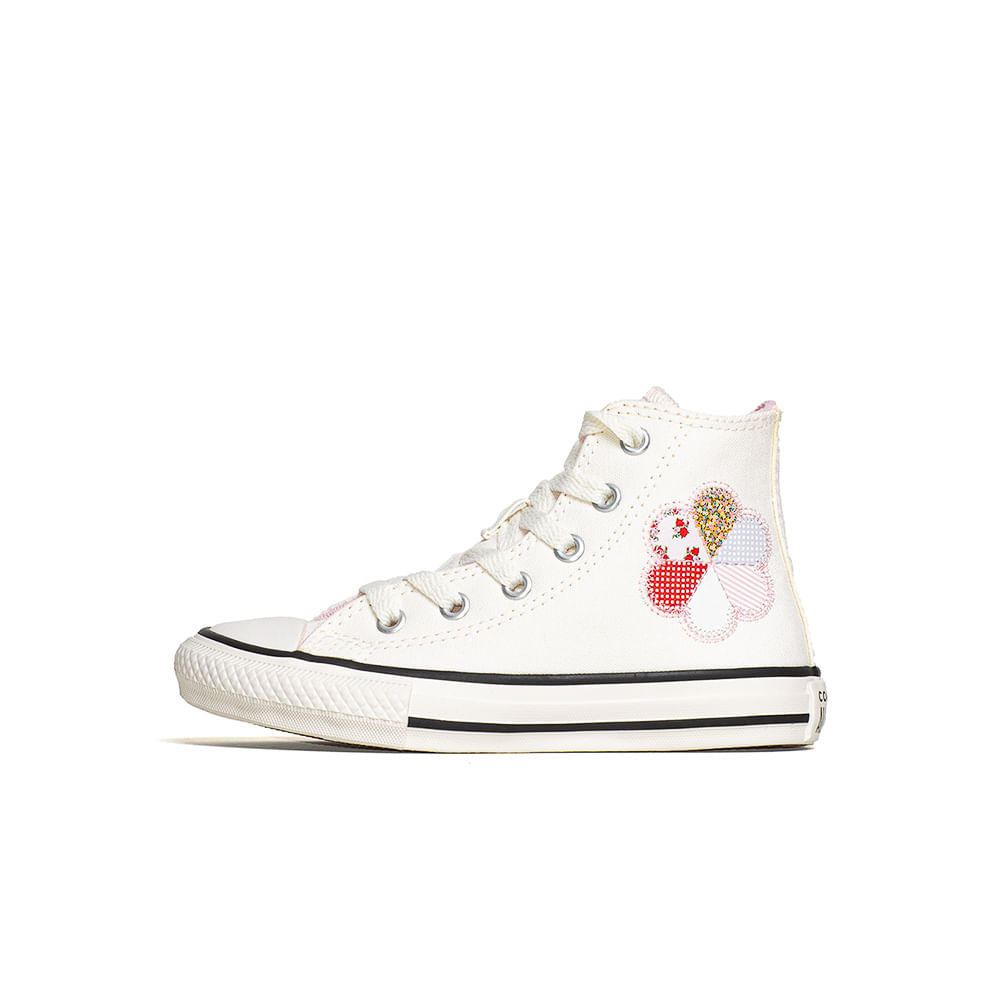 Tênis Converse Chuck Taylor All Star Kids Hi Gran Craft Amendoa/Rosa ...