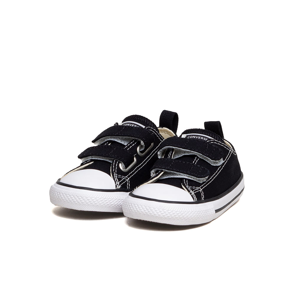 Tênis Converse Chuck Taylor All Star Kids 2v Preto/Cru - Espaco Tenis