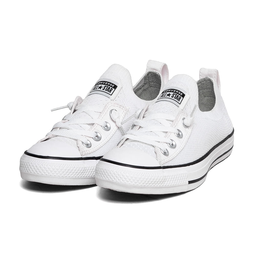 Tênis Converse Chuck Taylor All Star Shoreline Knit Branco/Preto ...