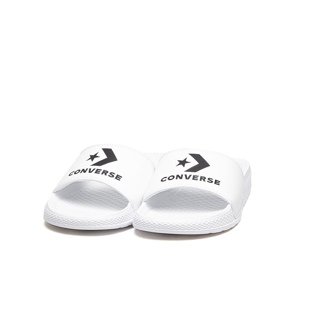Chinelo Converse All Star Slide Slip Branco/Preto - Espaco Tenis