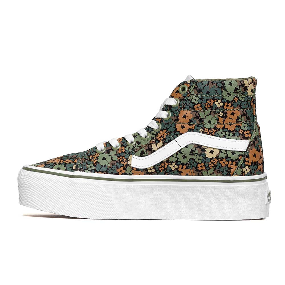 Tênis Vans Sk8 Hi Tapered Stackform Camo Floral - Espaco Tenis