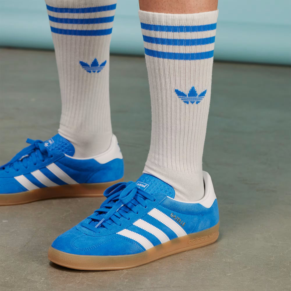 Tênis Adidas Originals Gazelle Indoor Azul - Espaco Tenis